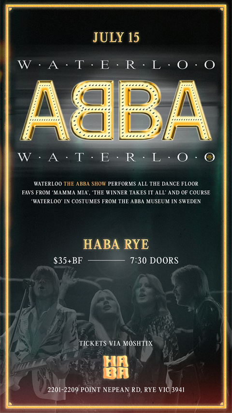 Waterloo THE ABBA SHOW - Mornington Peninsula Shire